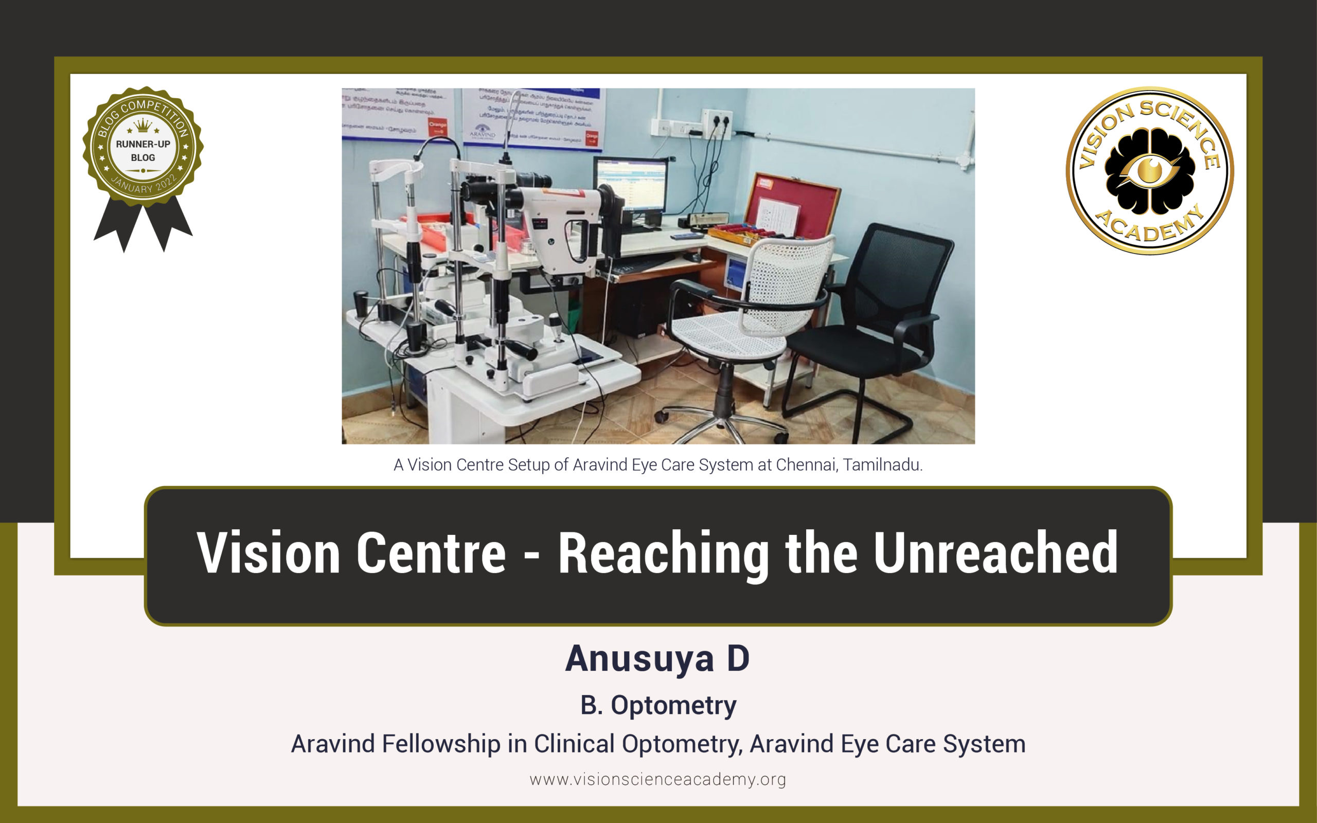 Vision Centre - Reaching The Unreached - Vision Science Academy