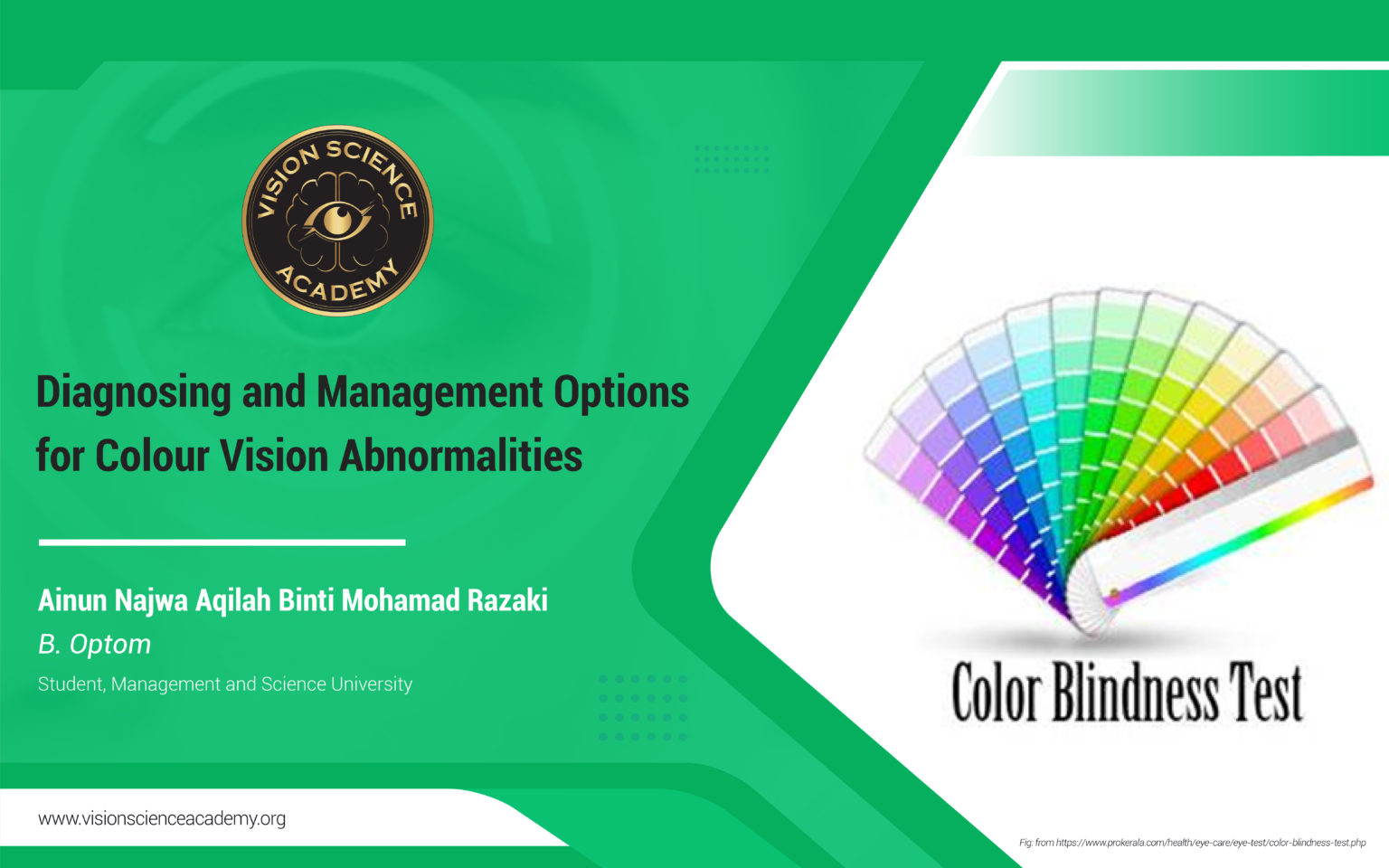 Diagnosing and Management Options for Colour Vision Abnormalities ...