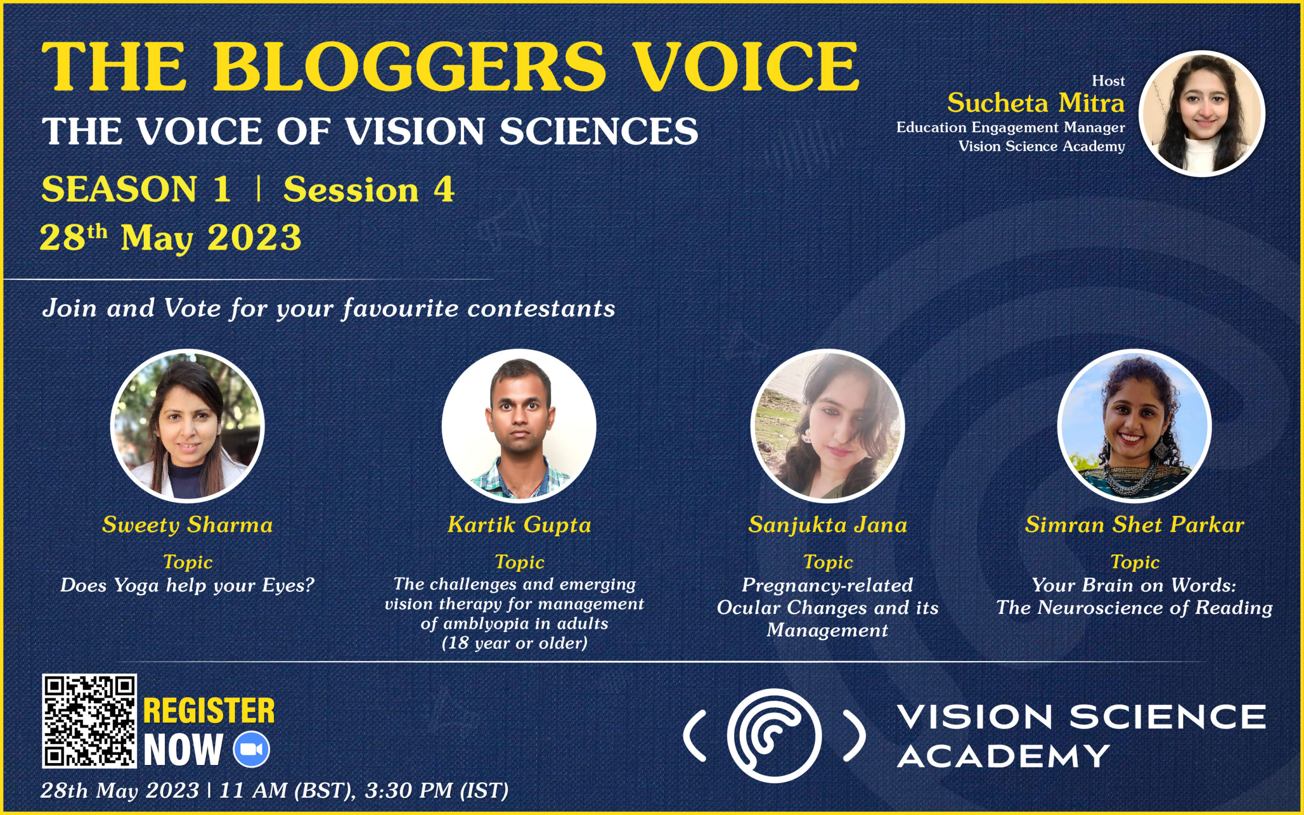 The Bloggers Voice - SEASON 1 | Session 4 - Vision Science Academy