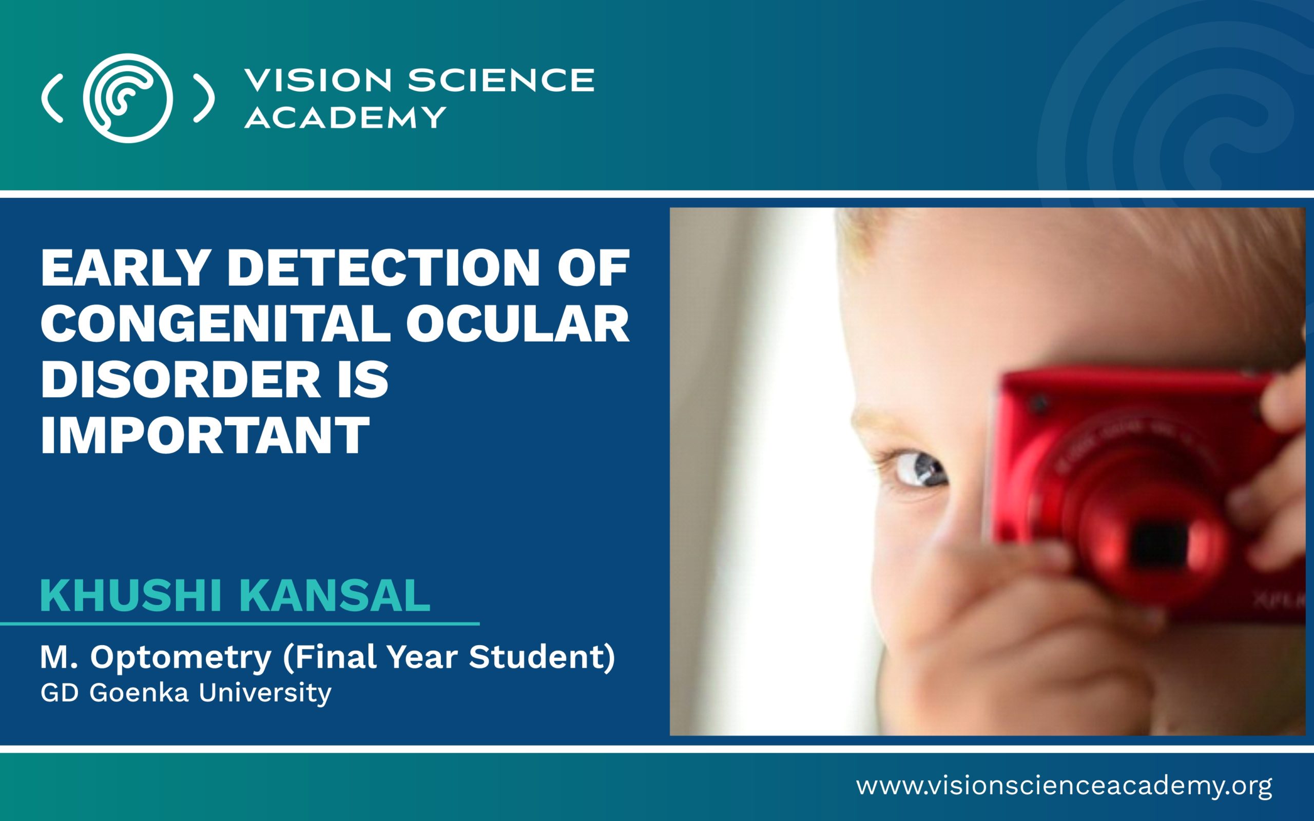 Early Detection of Congenital Ocular Disorder is Important - Vision ...