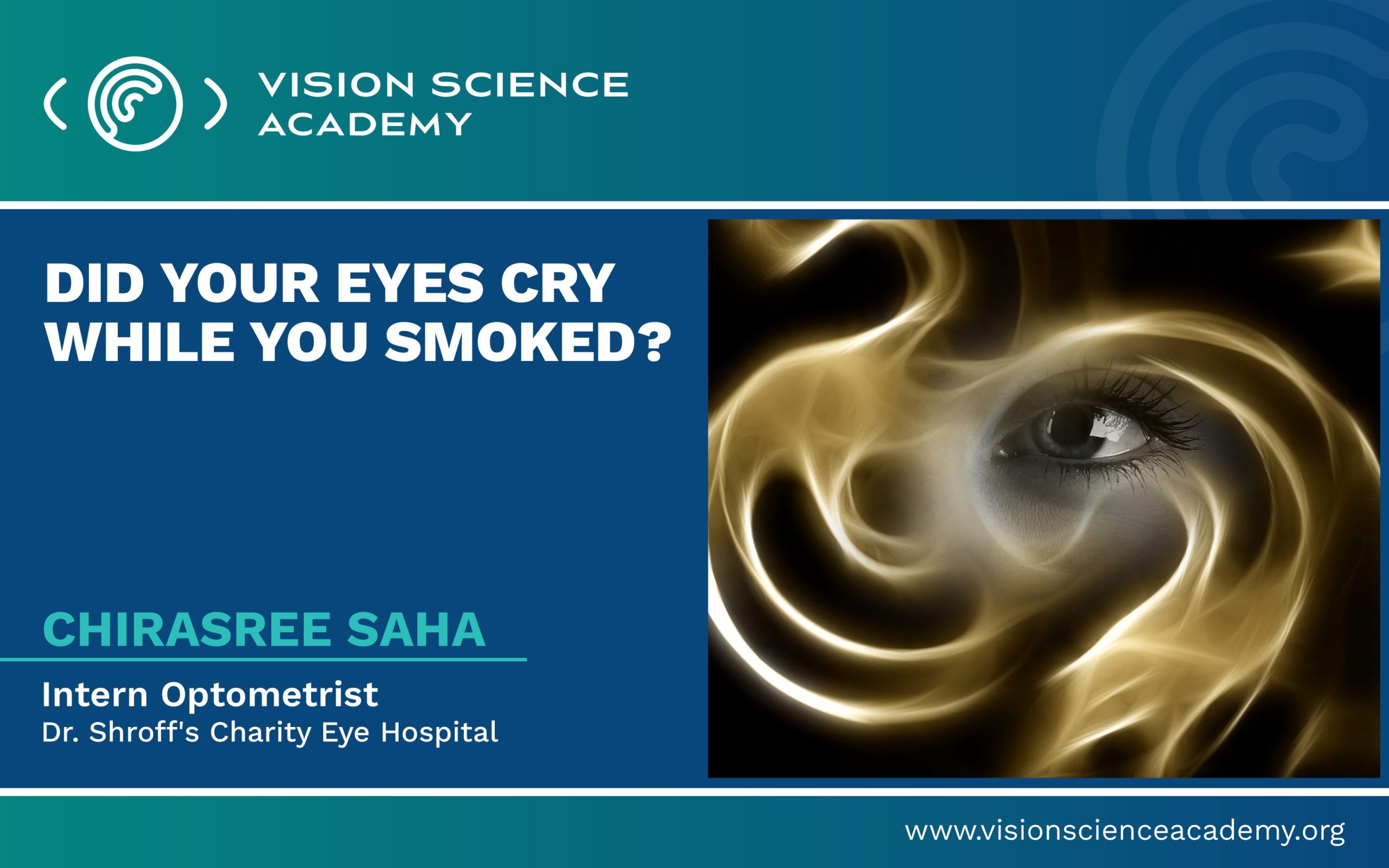Did Your Eyes Cry While You Smoked? - Vision Science Academy