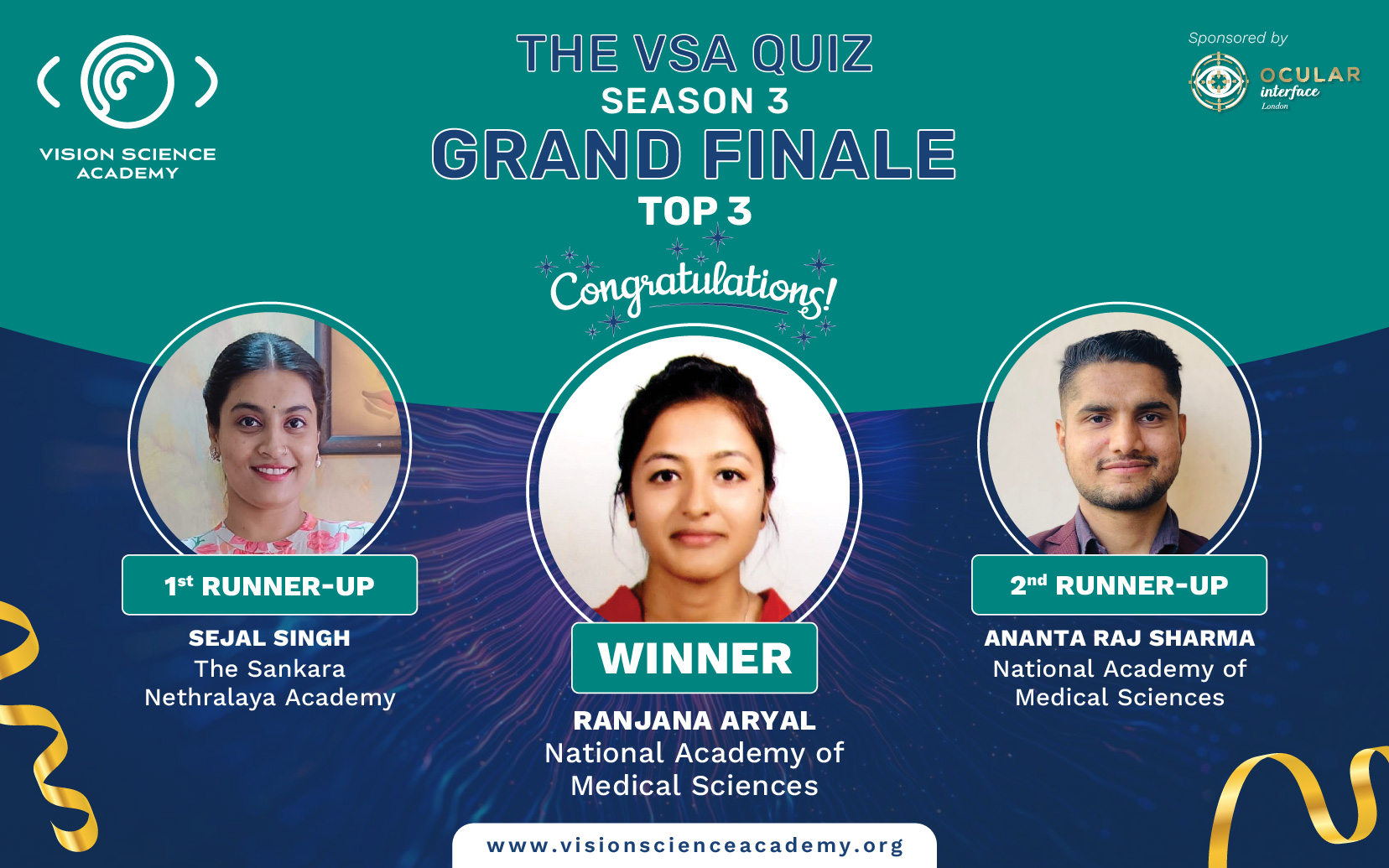 The VSA Quiz, SEASON 3 Grand Finale | Announcing the WINNERS - Vision ...